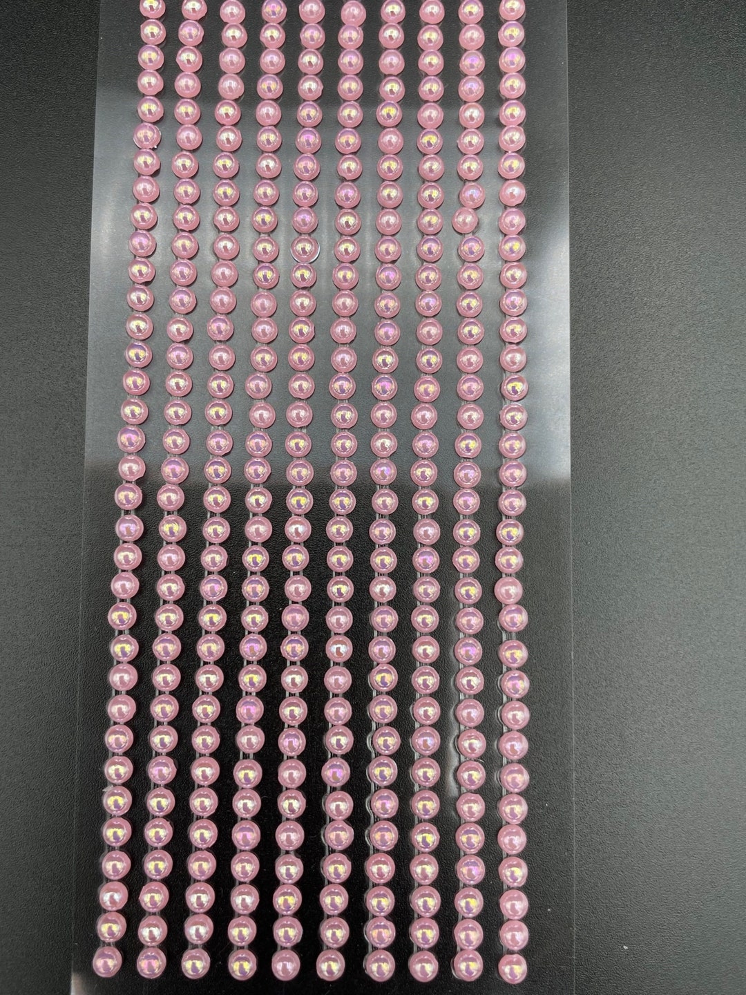 500 Mini Self Adhesive Pearls 3mm Beautiful Small Round AB Pink Pearl ...