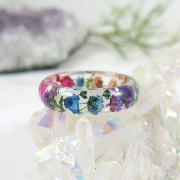 Real Flower Ring - Etsy