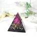 Red Rose Resin Pyramid Paperweight Keepsake Real Flower Home Decor ...