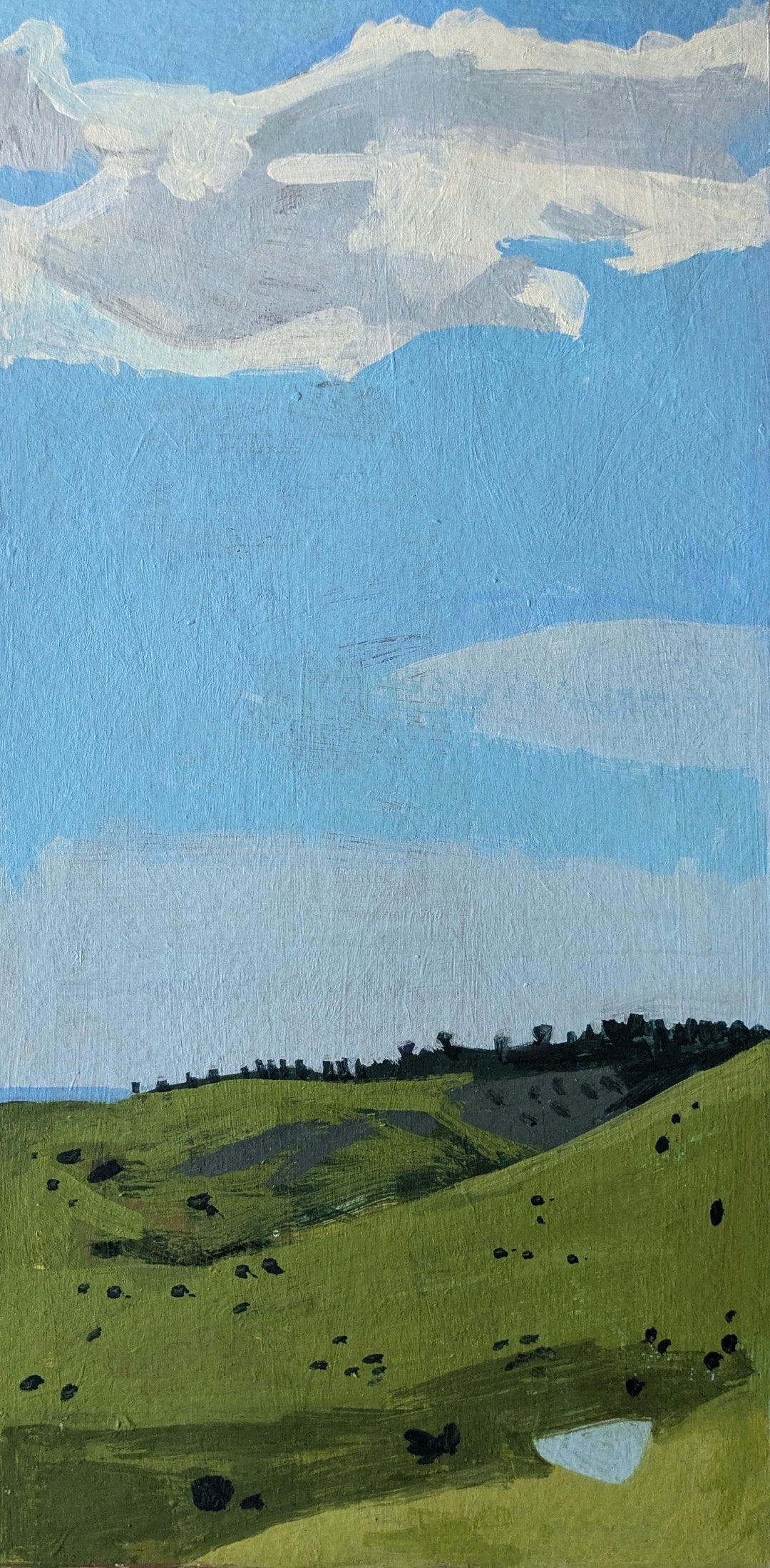 Doudy Draw Big Sky - Southwest Landscape Painting on Paper - Colorado ...