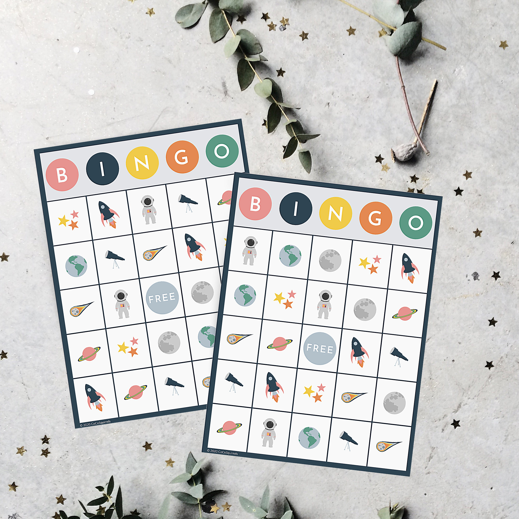 Space Bingo 15 Pack! Instant Download Perfect for Fun Parties! - Etsy