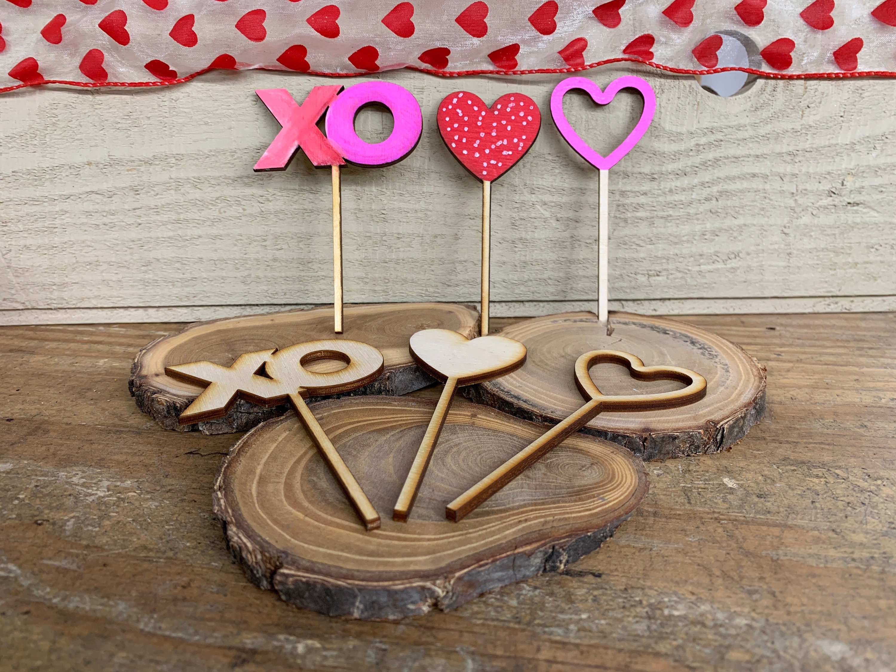 Charming & Rustic Cupcakes Toppers Set of 11 - Etsy