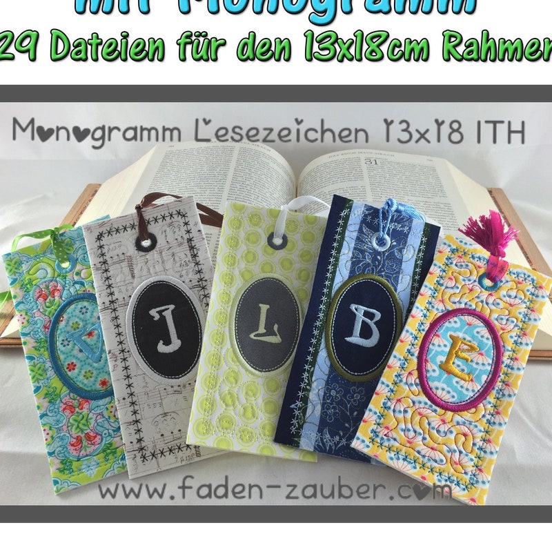 Monogrammed Bookmark - Etsy