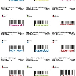 Cool Barcodes for the 13 X 18 Cm Frame - Etsy