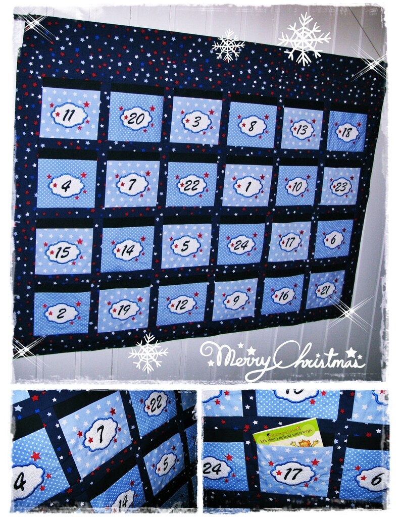 Advent Calendar Numbers Christmas Frames 10x10 - Etsy
