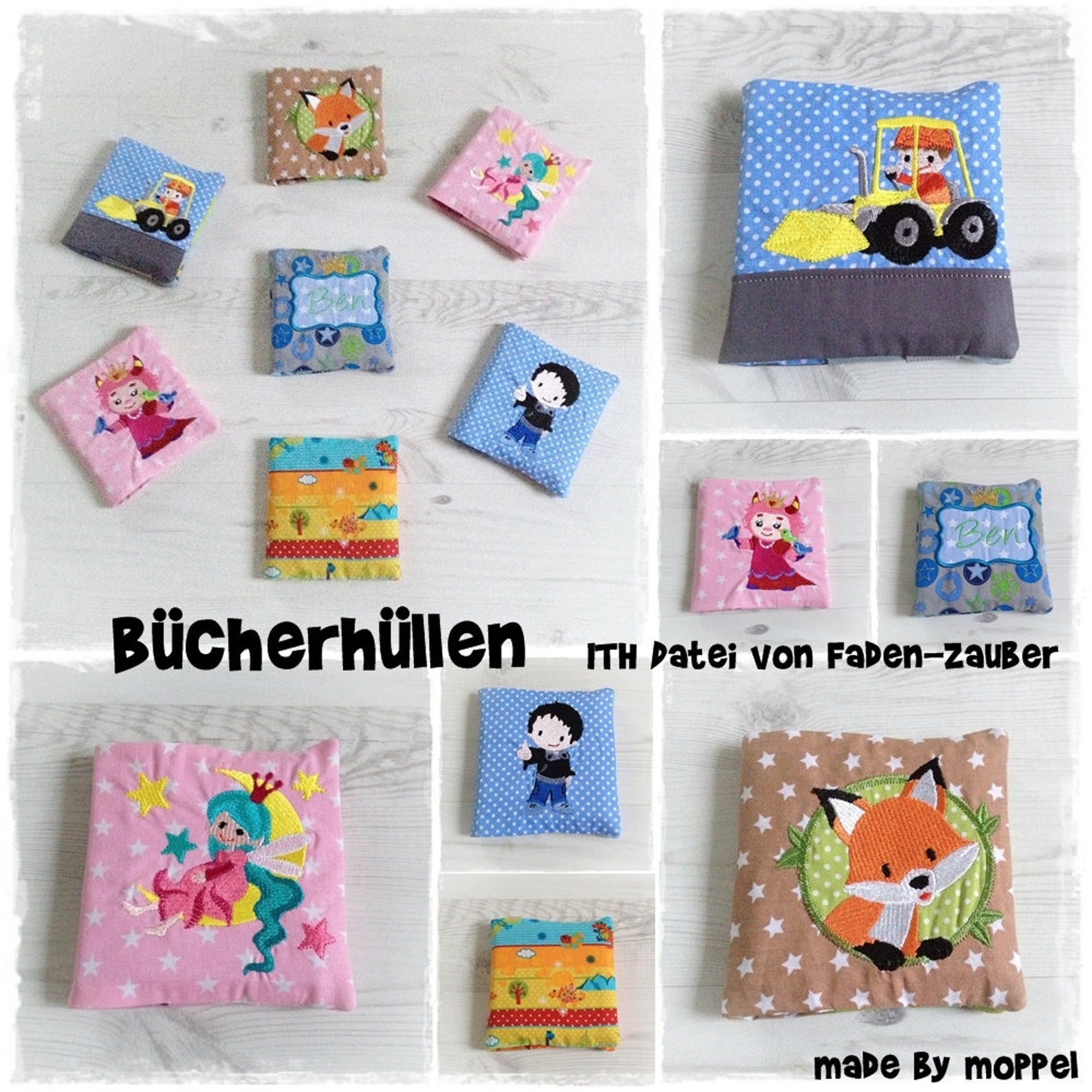 Mini Book Covers - ITH for 16 X 26 Cm Frames - Etsy