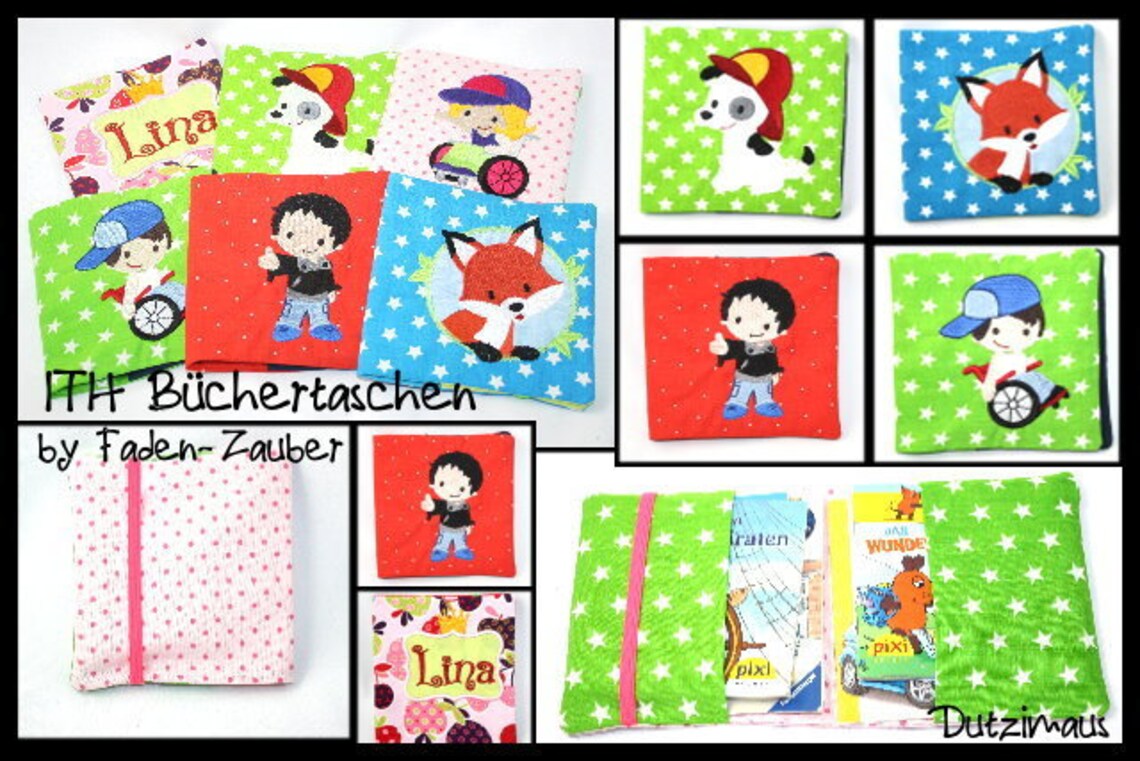 Mini Book Covers - ITH for 16 X 26 Cm Frames - Etsy