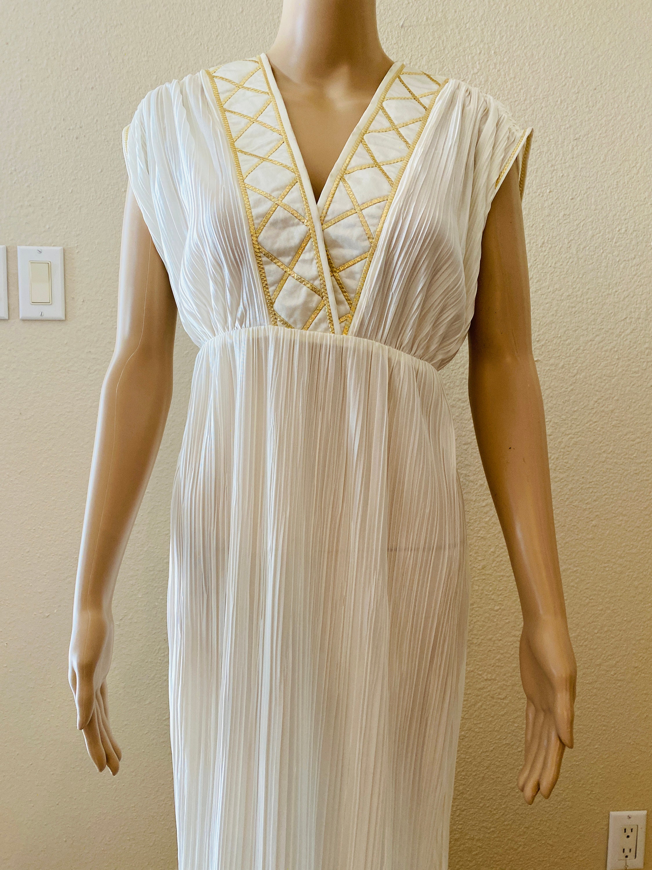 BEAUTIFUL Toga Style 'oscar De La Renta' Dress, Made in USA- GORGEOUS ...