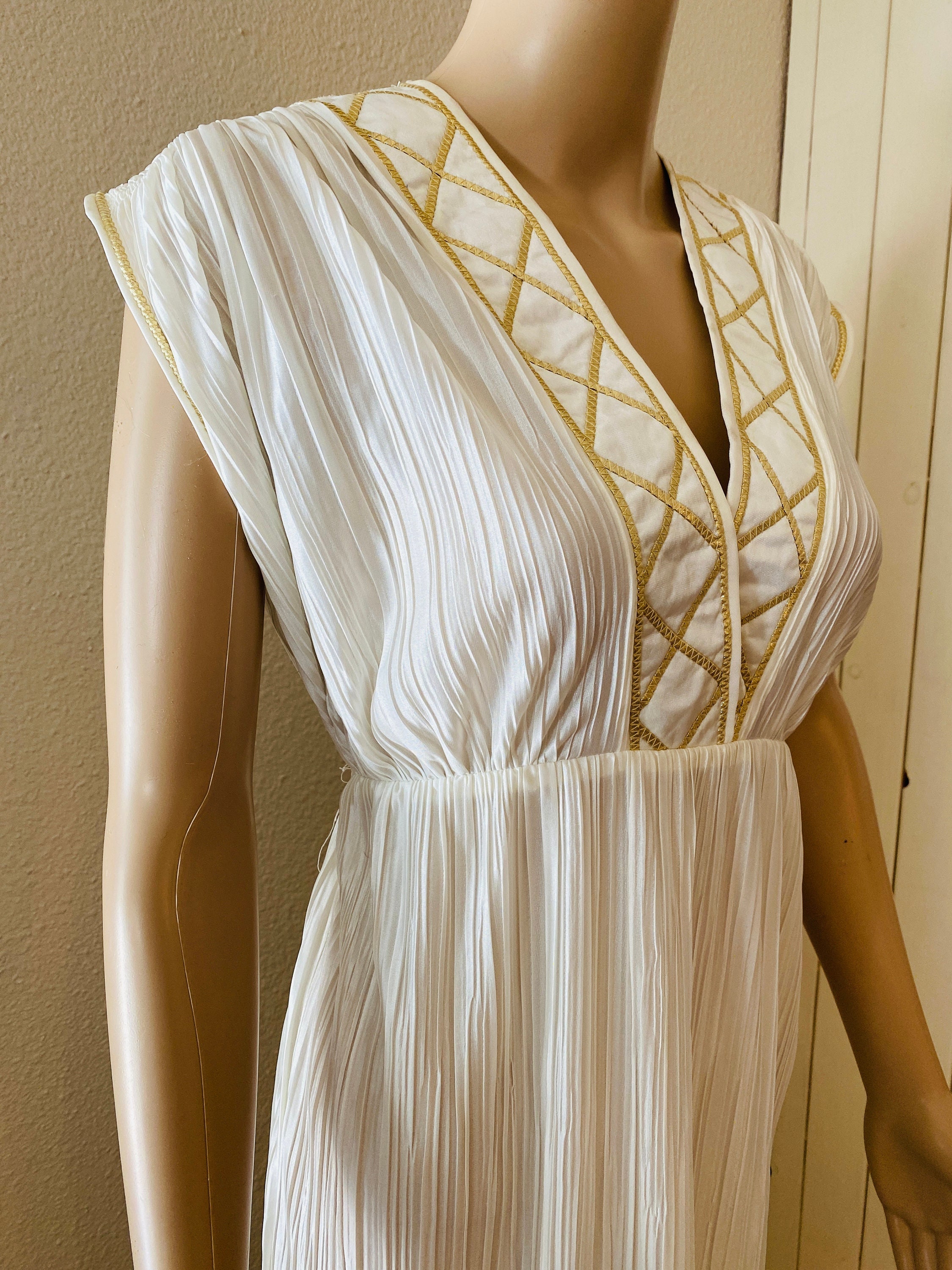 BEAUTIFUL Toga Style 'oscar De La Renta' Dress, Made in USA- GORGEOUS ...
