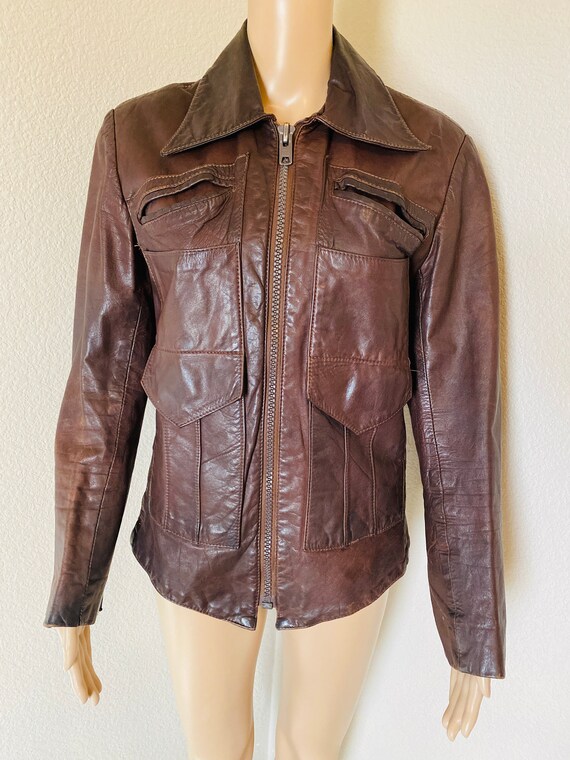 BEAUTIFUL Vintage 1960's Leather Jacket Made In New Y… - Gem