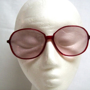 Vintage Silhouette Red Big Round Sunglasses C 5560 Made in Austria ...