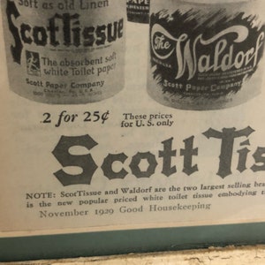 Scott Tissues 1920's Ad - Good Housekeeping November 1929, Mid Century ...