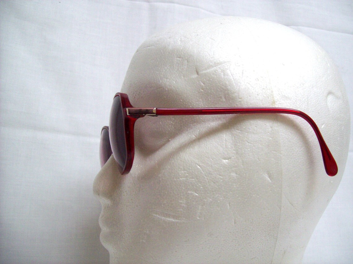 Vintage Silhouette Red Big Round Sunglasses C 5560 Made in - Etsy