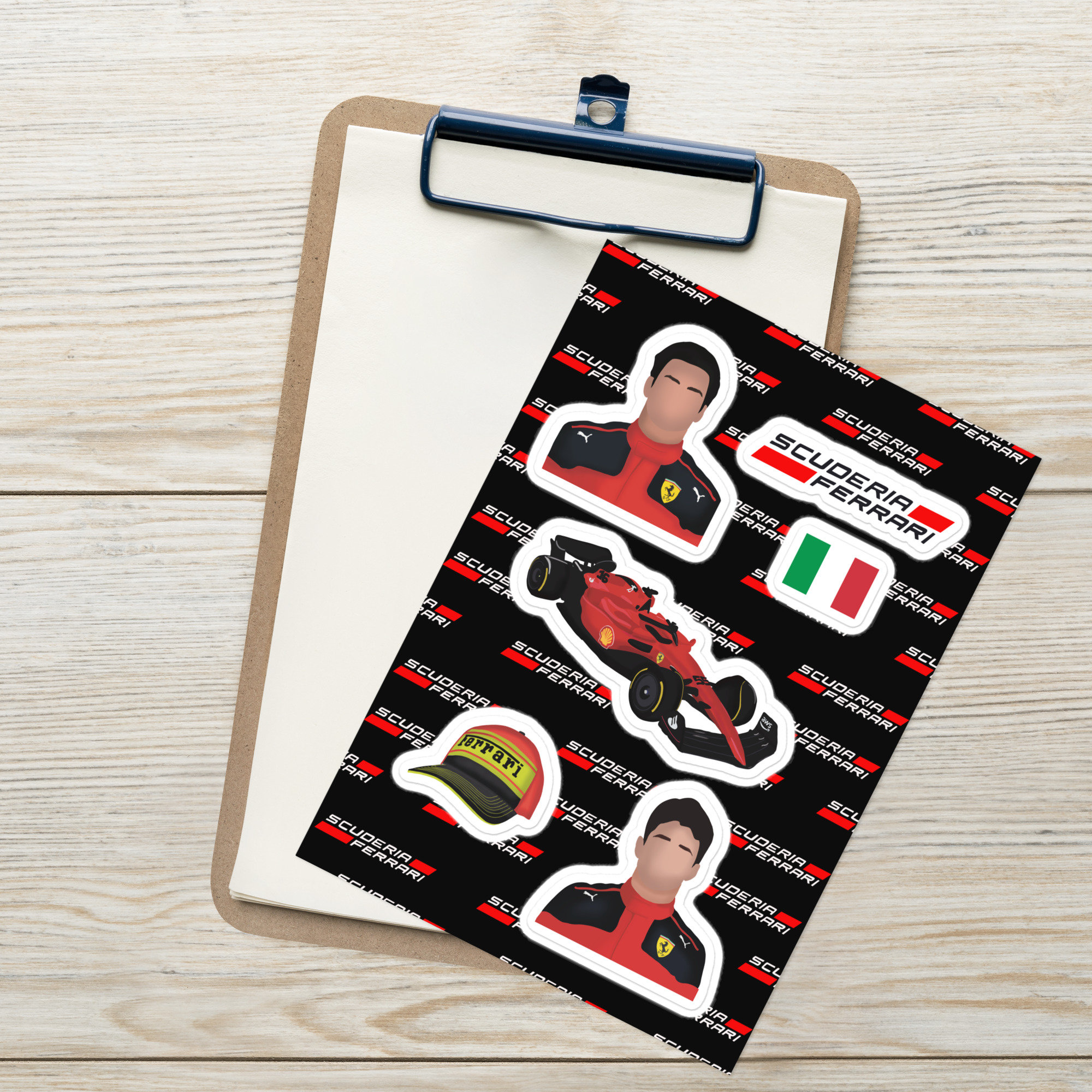 Ferrari F1 2023 Sticker Sheet | Carlos Sainz Charles Leclerc Scuderia ...