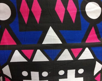 Geometric design fabric | Etsy