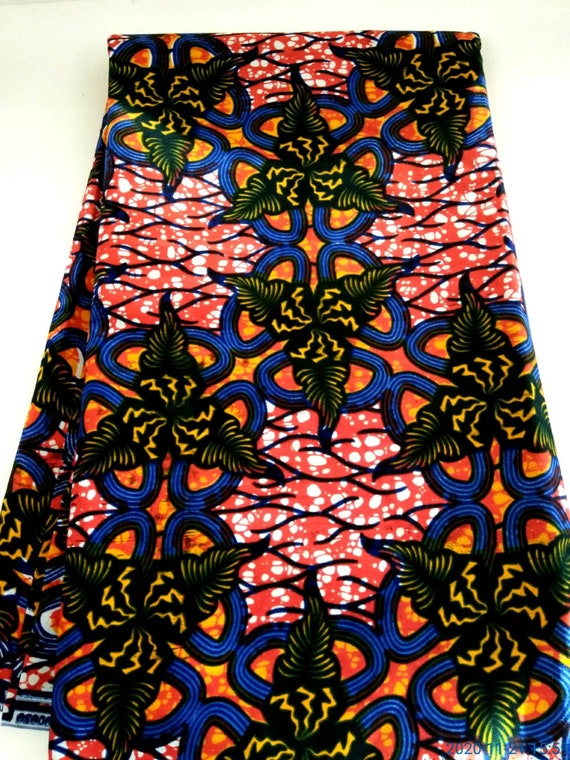 Floral African Print fabric Per Yard/ African Textiles/ | Etsy