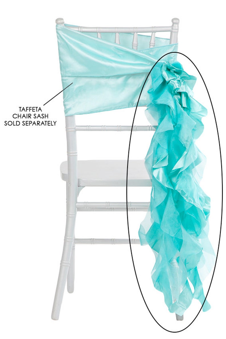 Turquoise Curly Willow Chair Sash for Weddings Event Chair - Etsy