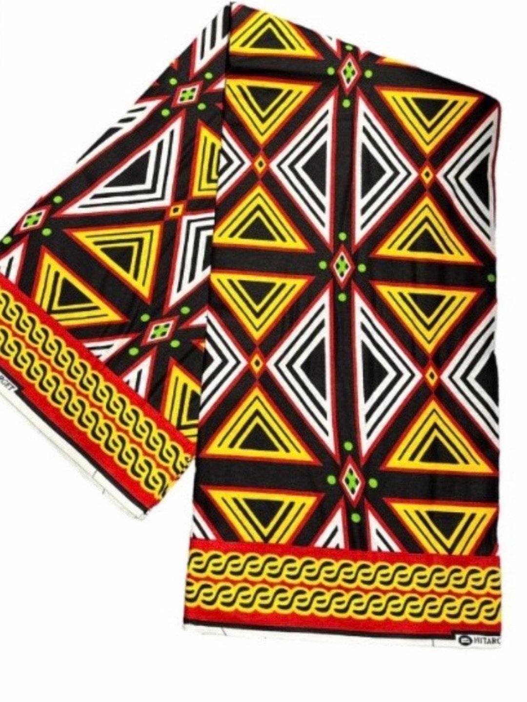 36"x45" African Fabric, Mud Cloth Inspired African Cotton Fabric by the ...