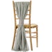 Silver Grey Chair Sash for Weddings, Event Chair Sash, Chair Ties ...