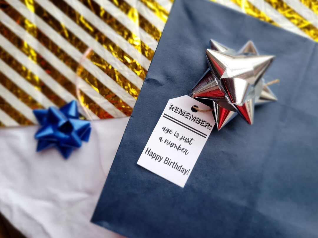 Funny Birthday Gift Tags Printable Gift Label Celebrate Humerous ...