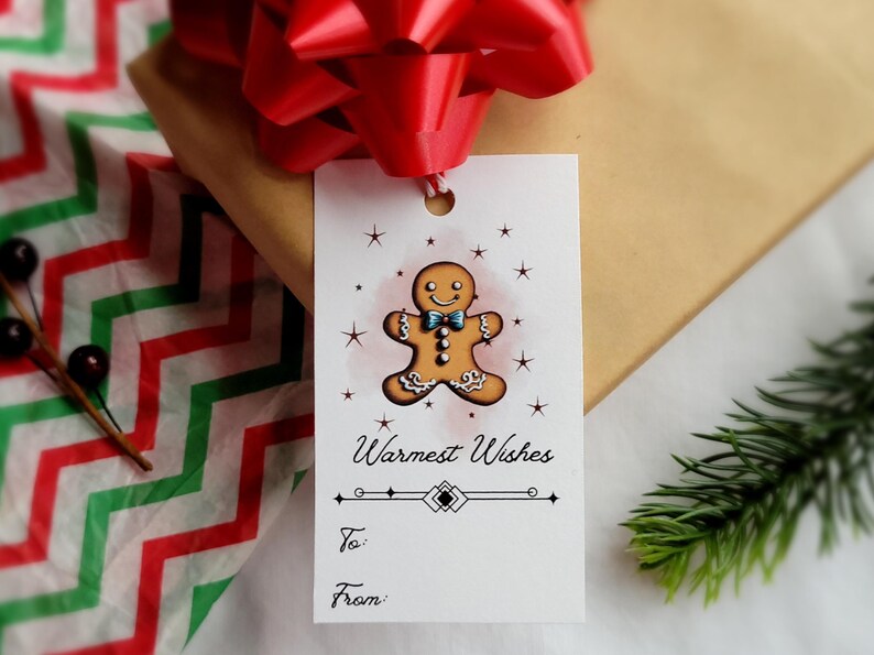 Printable Retro Christmas Gift Tags | Vintage Junk Journal Labels ...