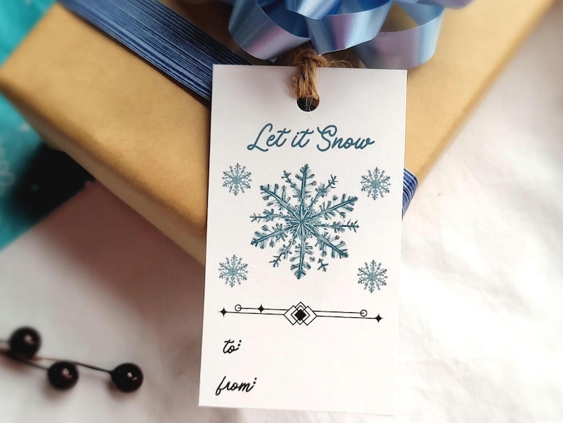 Printable Vintage Christmas Gift Tags, Retro Holiday Favor Tags ...