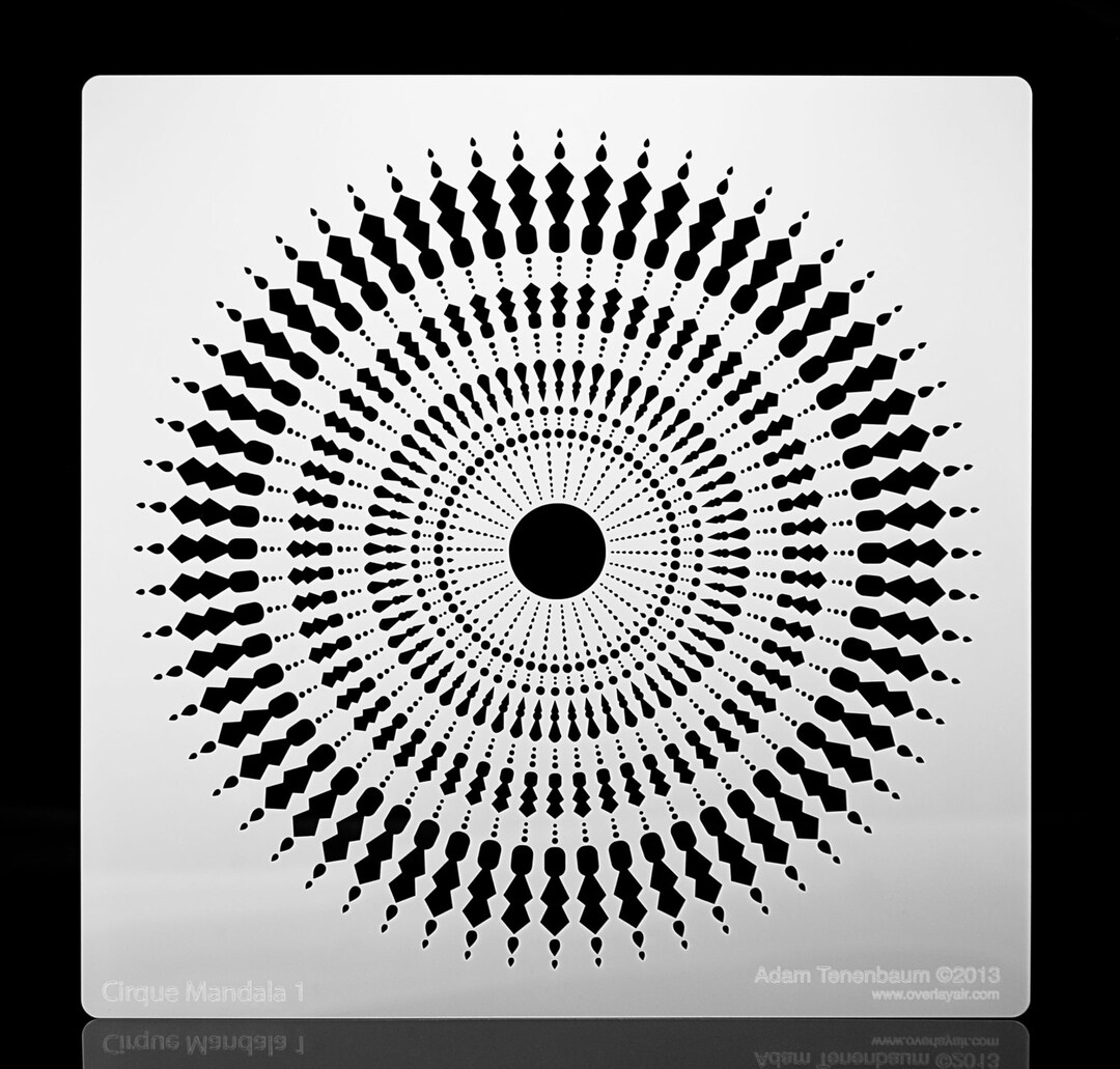 Vintage Circus Mandala Stencil: Airbrush, Tattoo, Craft (11x11") - Etsy
