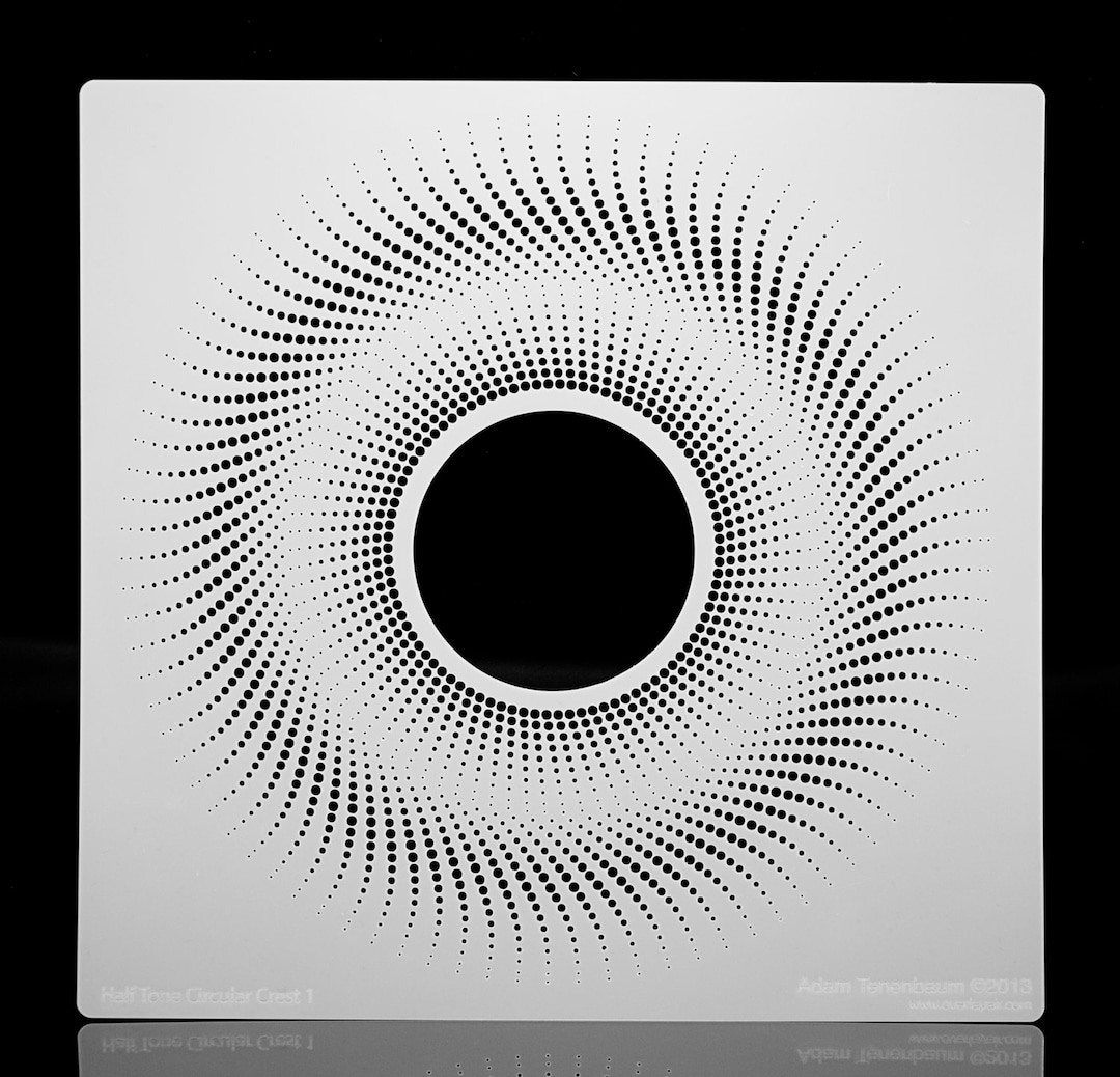 Pixelated Halftone Circular Crest. Wall / Art / Craft / Painting ...