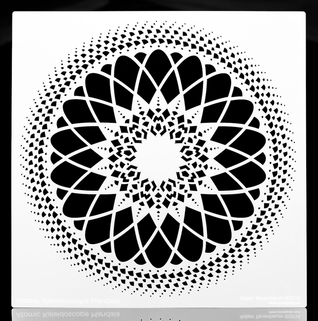 Atomic Kaleidoscope Mandala. Wall / Art / Craft / Painting / Makeup ...