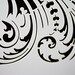 Spanish Victorian Ornate Stencil: Flexible Mylar for Airbrush, Wall Art ...