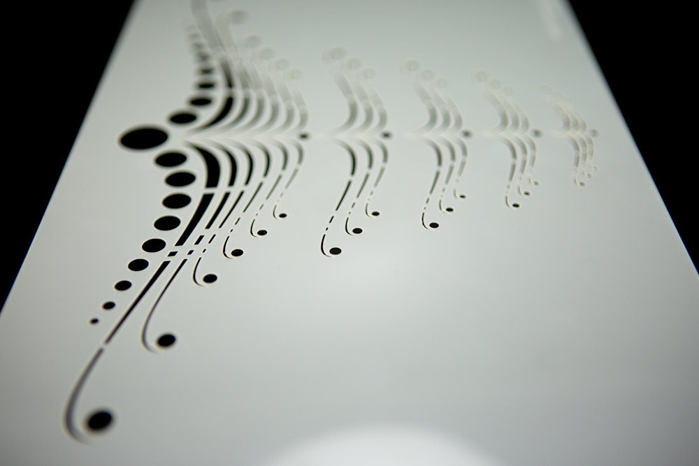 Cirque Crest Ornate Airbrush Stencil. Wall / Art / Craft / Painting ...