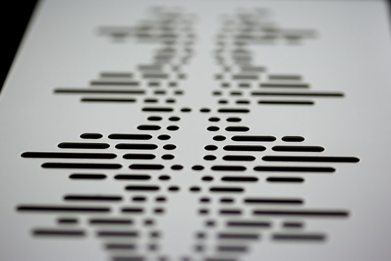 Futuristic Barcode Spine Template. Wall / Art / Craft / Painting ...