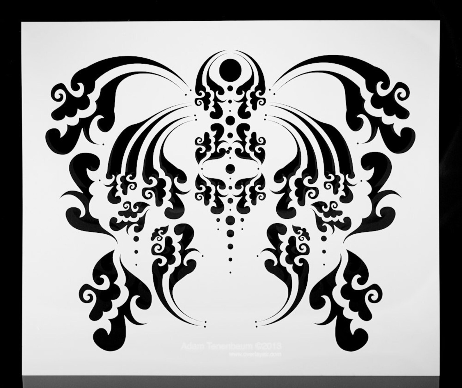 Aggressive Theatrical Crest. Wall / Art / Painting / Makeup / Furniture ...
