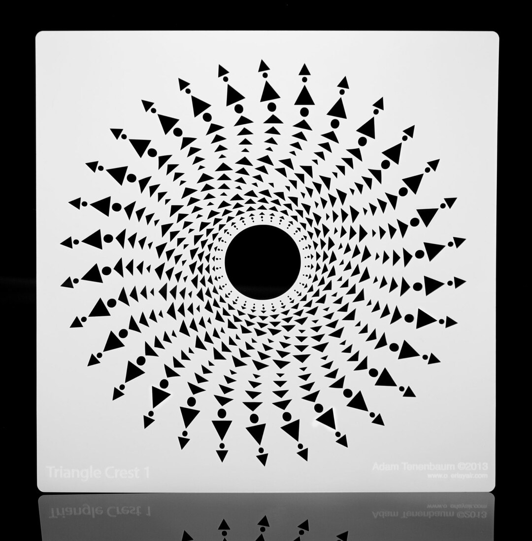 Cirque Triangle Sunburst Crest. Wall / Art / Craft / Painting / Makeup ...