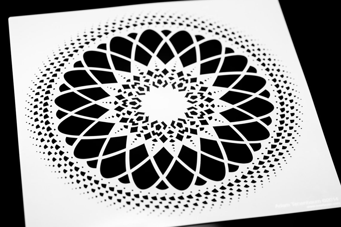 Atomic Kaleidoscope Mandala. Wall / Art / Craft / Painting / Makeup ...