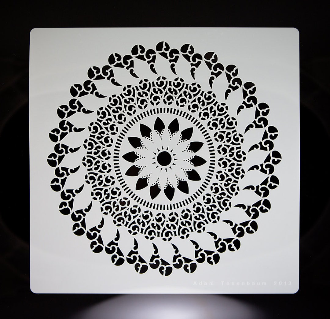 Vintage Decorative Art Pattern Stencil. Wall / Craft / Painting ...