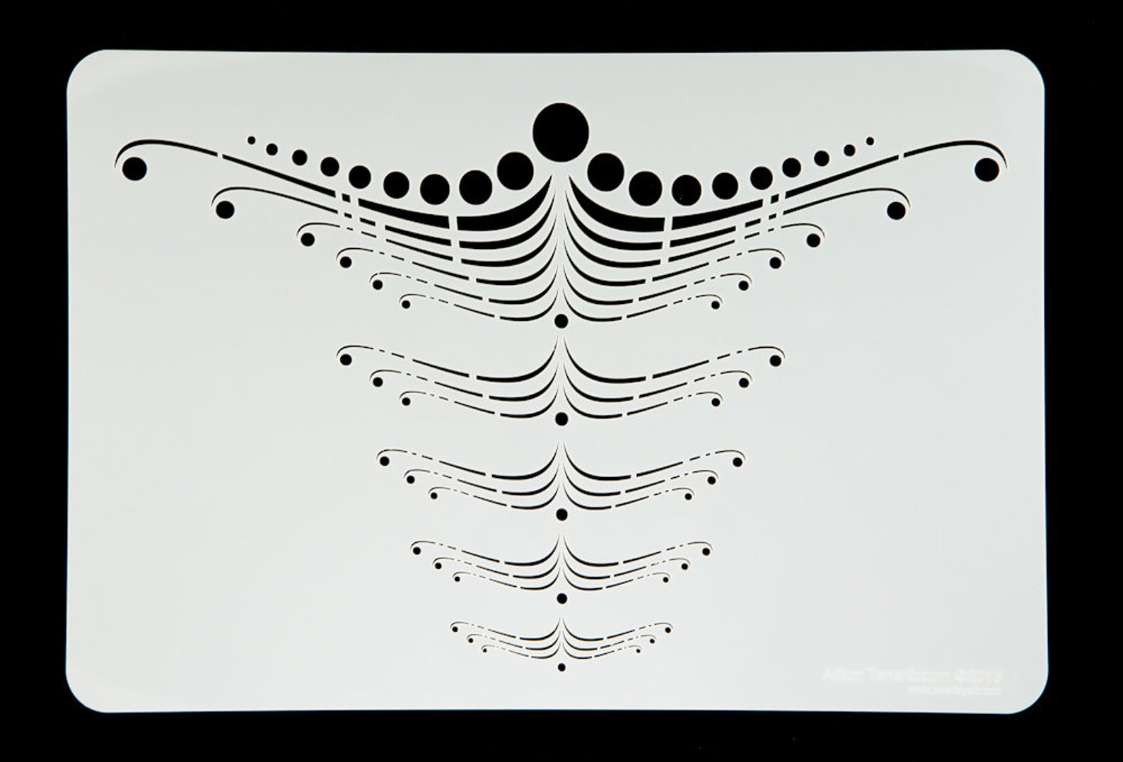 Cirque Crest Ornate Airbrush Stencil. Wall / Art / Craft / Painting ...