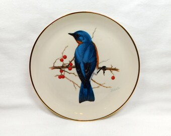 Bluebird plate | Etsy