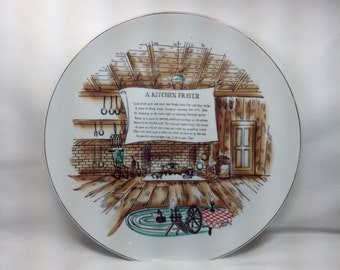 Kitchen prayer plate | Etsy