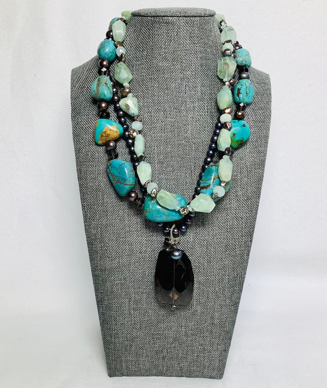 Vintage Deb Guyot Multi Stone 3 Necklaces Choker Signed Designer ...