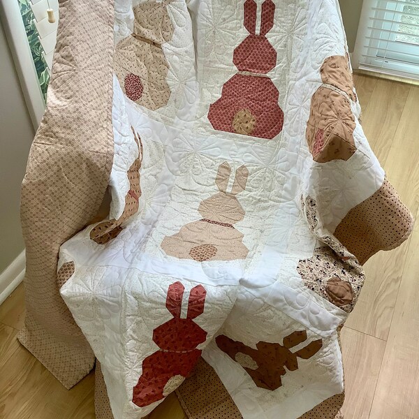 Bunny Baby Quilt - Etsy