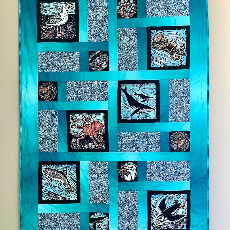 Ocean Quilt - Etsy
