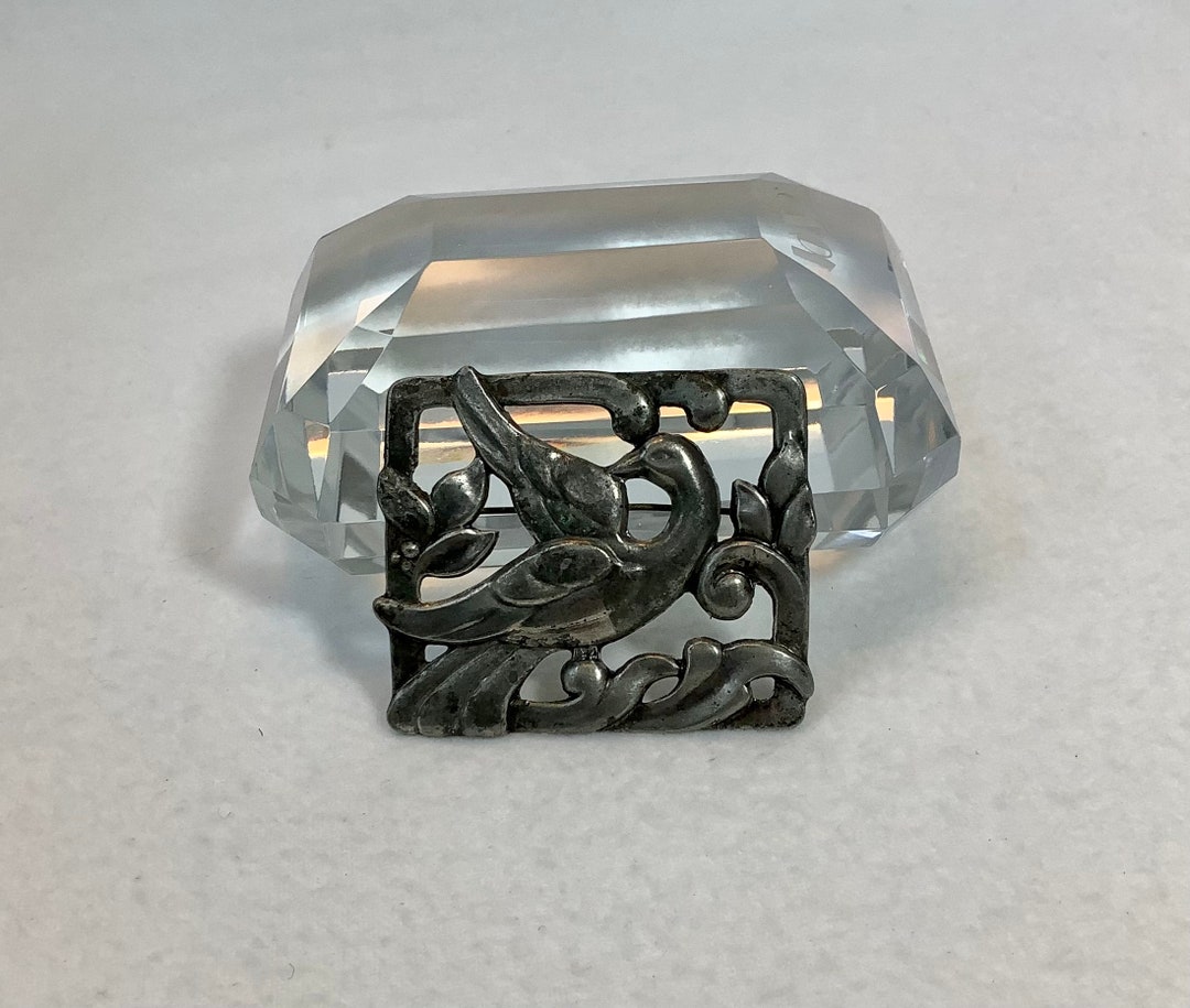 Vintage Singer Cohen Inc NYC Swan Brooch Pin Signed Jewelry Silver ...