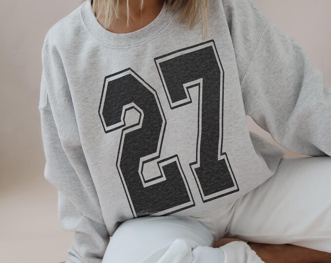 Trendy Navy Blue Baby Tee With Number 14 | Perfect for Women and Young ...