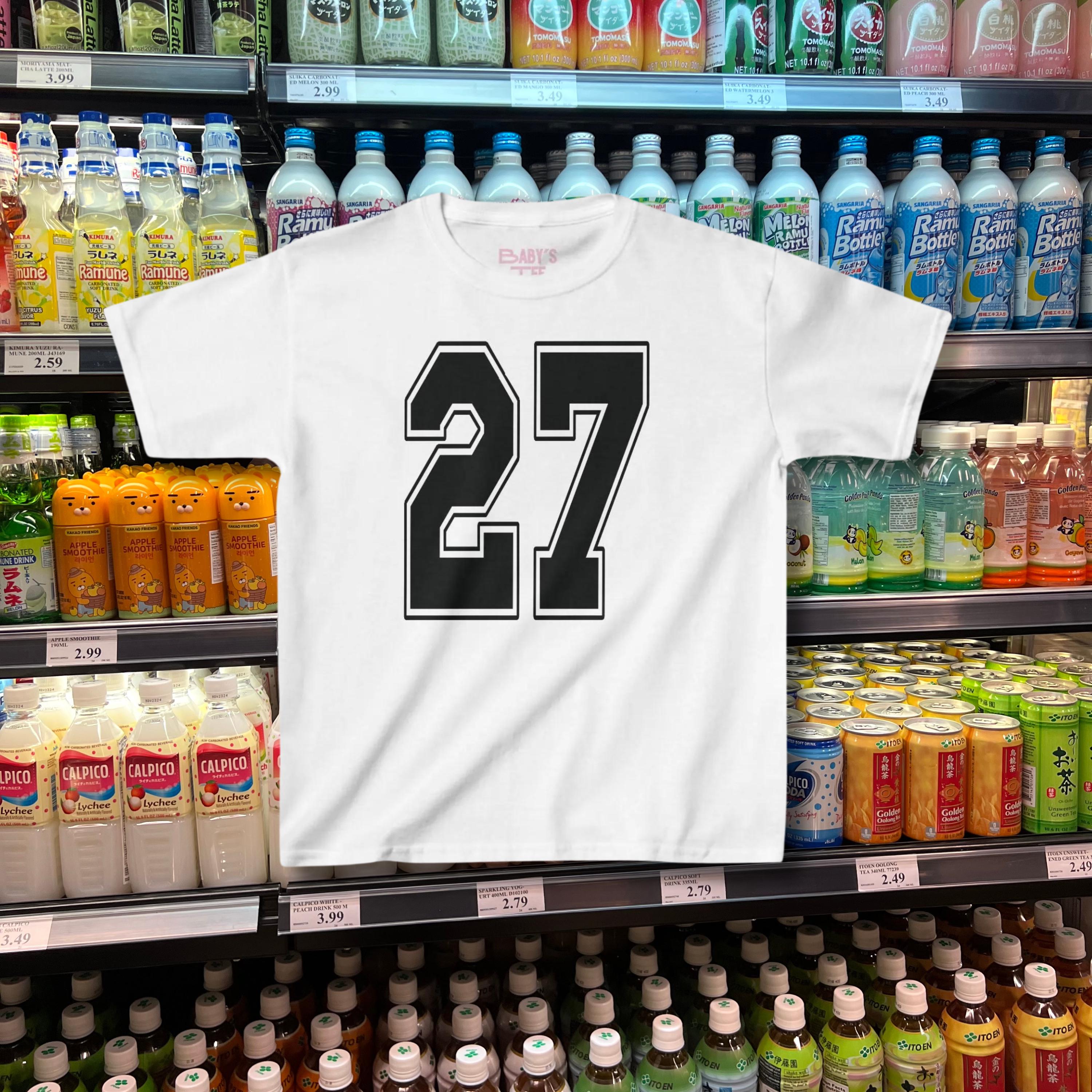 Custom Jersey Number Baby Tee Shirt, Y2k Blokette Baby Tee, Aesthetic ...