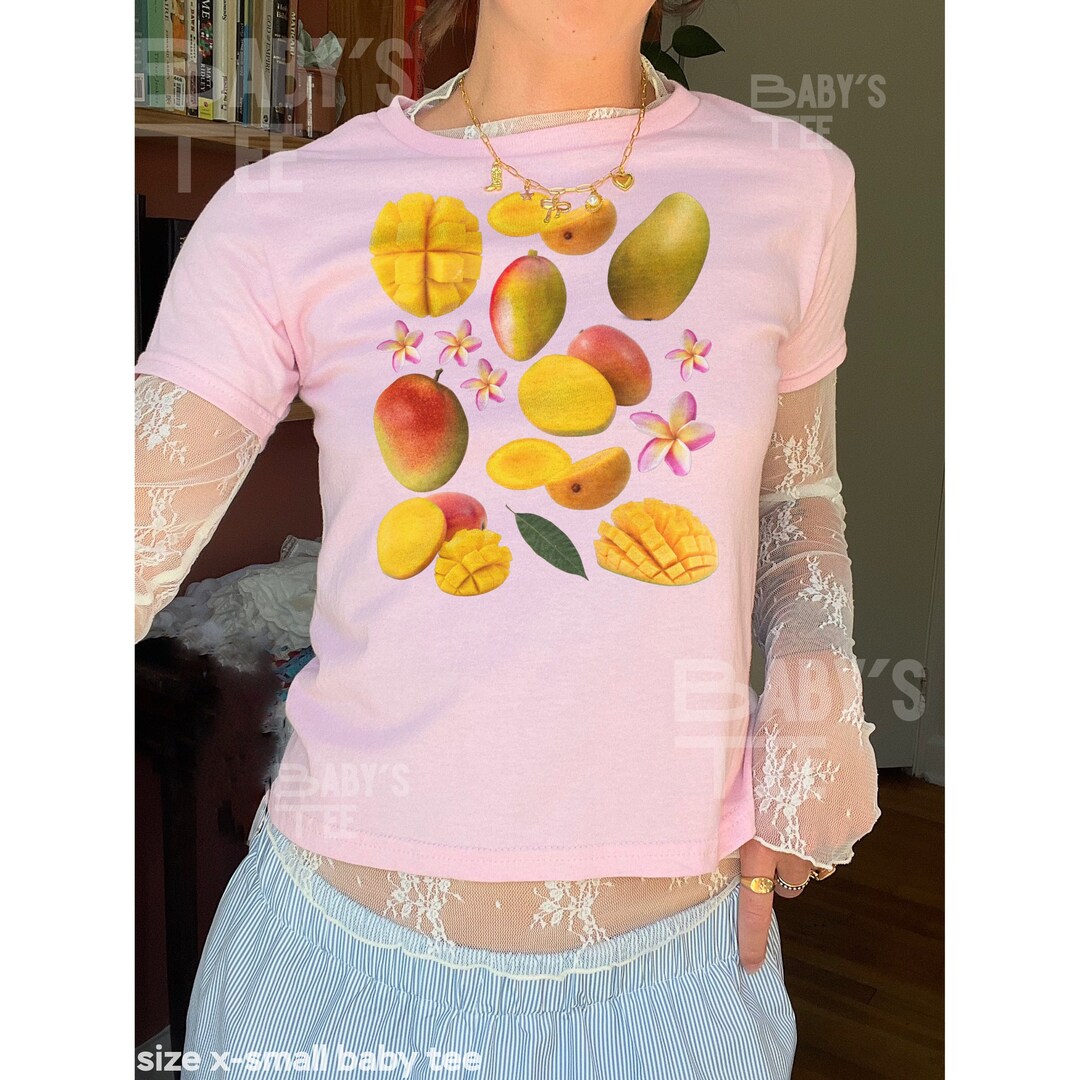 Mango Baby Tee Shirt, Coconut Girl Fruit Shirt, Tropical Summer Baby ...