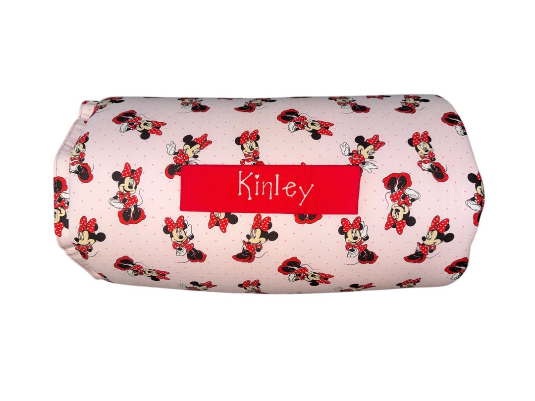 Minnie Mouse Nap Mat: Pink Travel Blanket, Custom Embroidery - Etsy