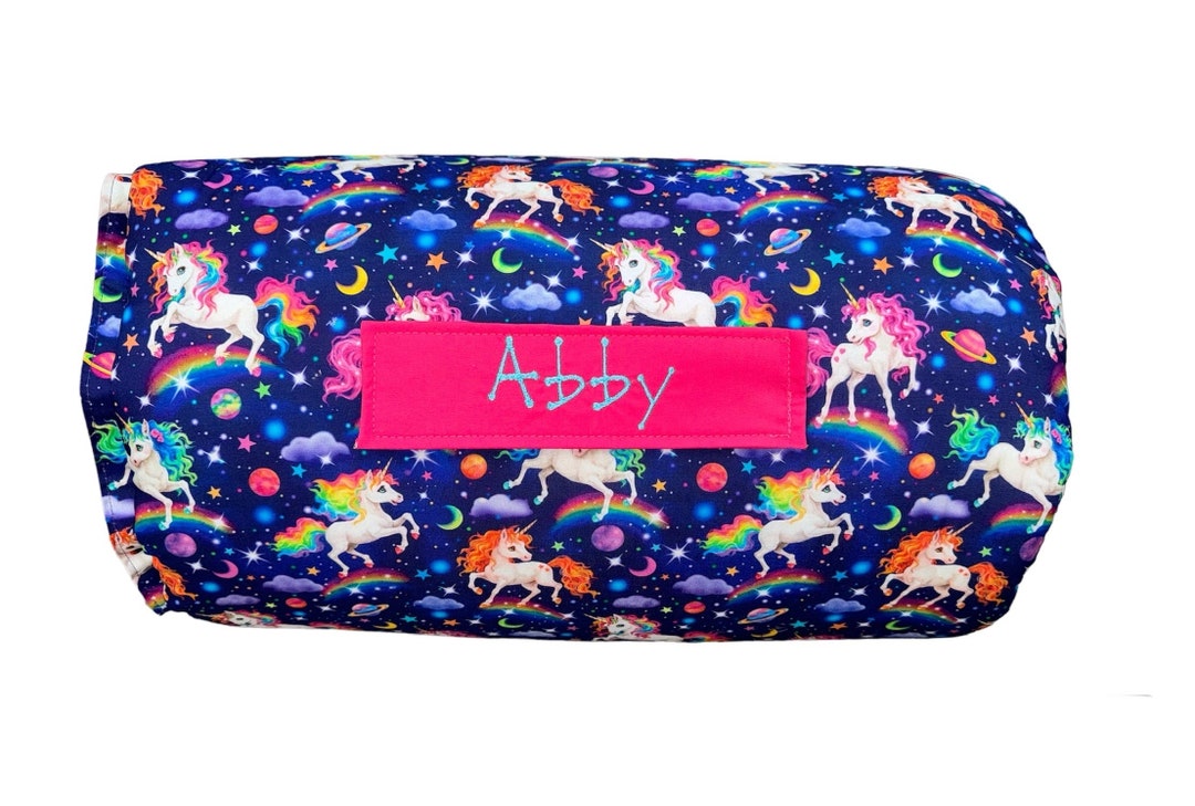 Rainbow Sweet Dreams: Unicorn Wonderland All-in-one Nap Mat With Custom ...