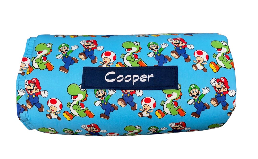 Level up Naptime: Super Mario Brothers Themed All-in-one Nap Mat With ...