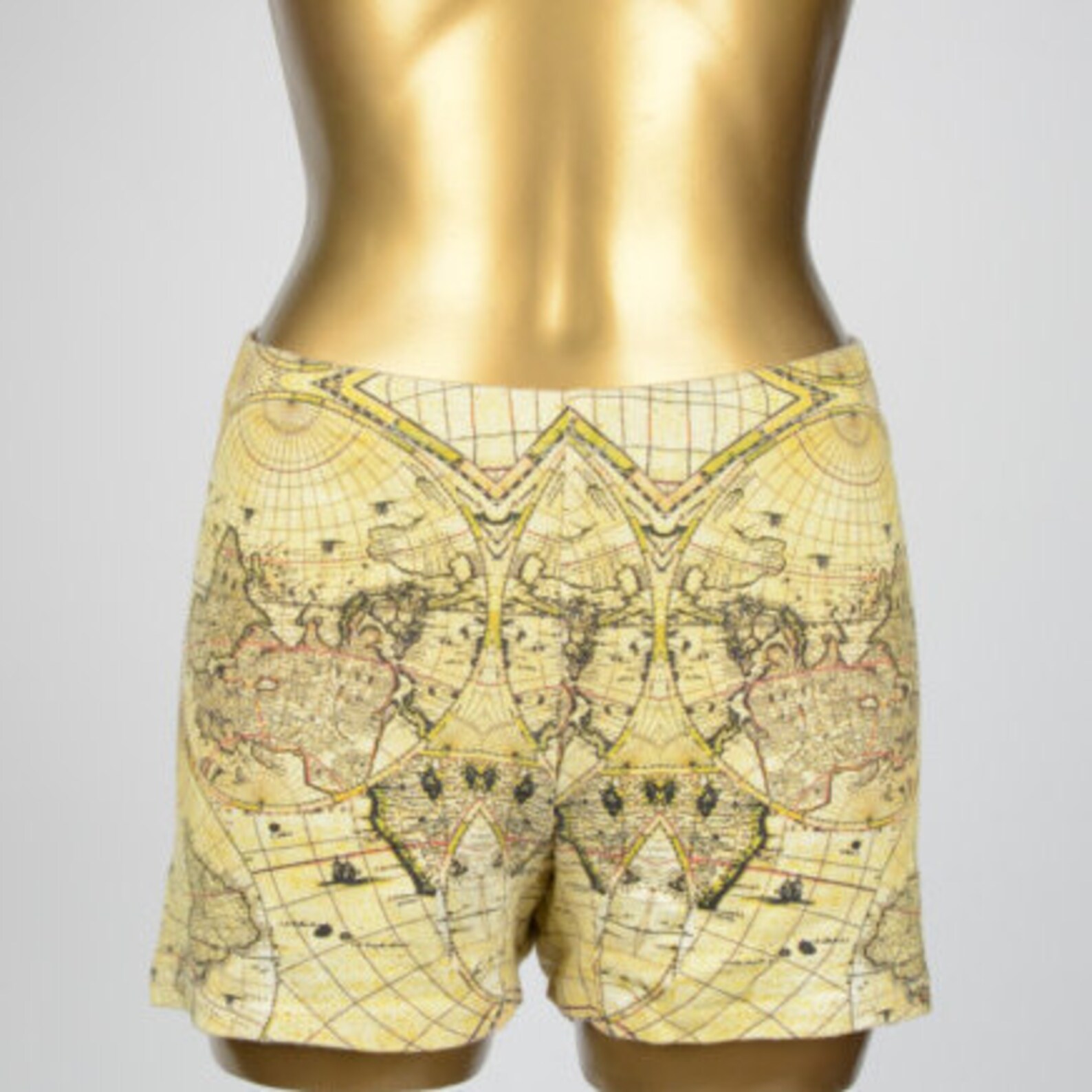 Le Carte Organic Cotton Travel Shorts - Map Print Boyshorts - Etsy